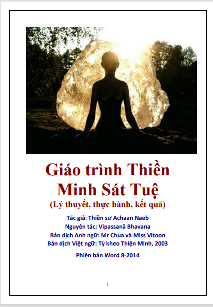 Giáo Trình Thiền Minh Sát I Thiền sư Achaan Naeb